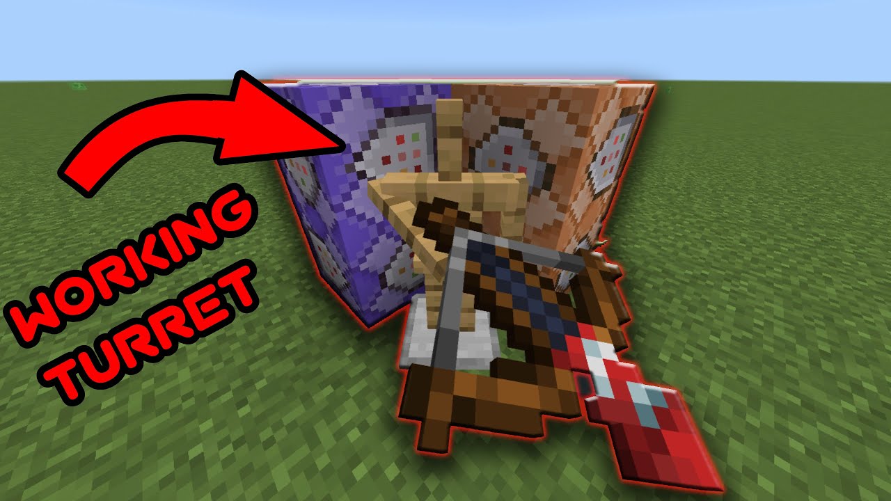 How to build a turret in Minecraft Bedrock - YouTube