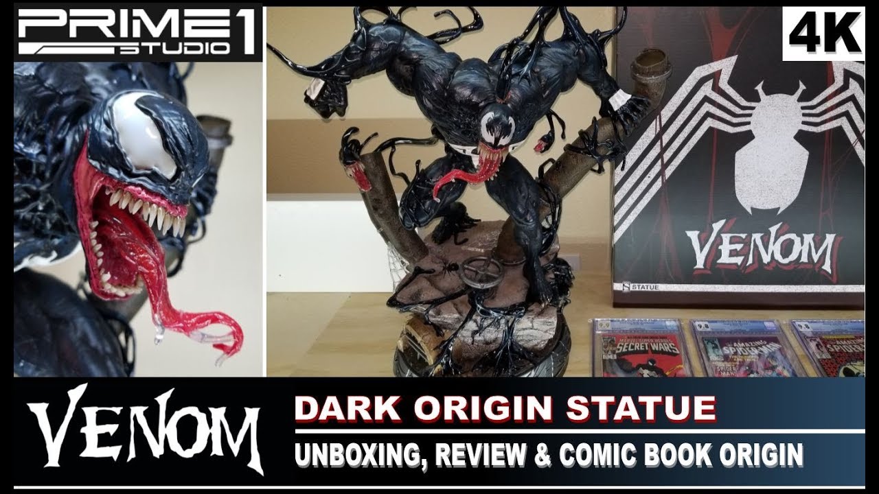PRIME 1 Statue VENOM 4K Review, Venom Origin & First Appearance in ...