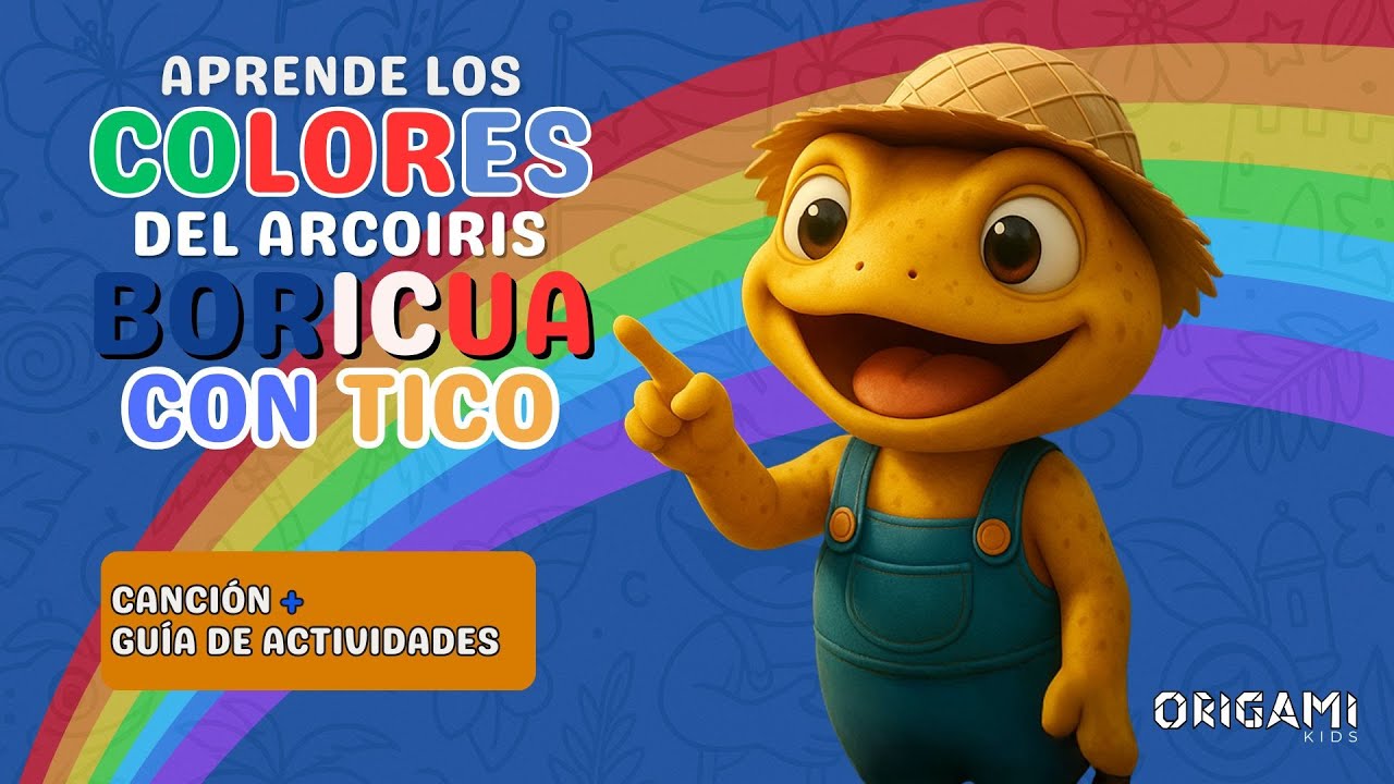 Aprendiendo los Colores del Arcoíris Boricua con TICO | Canción ...