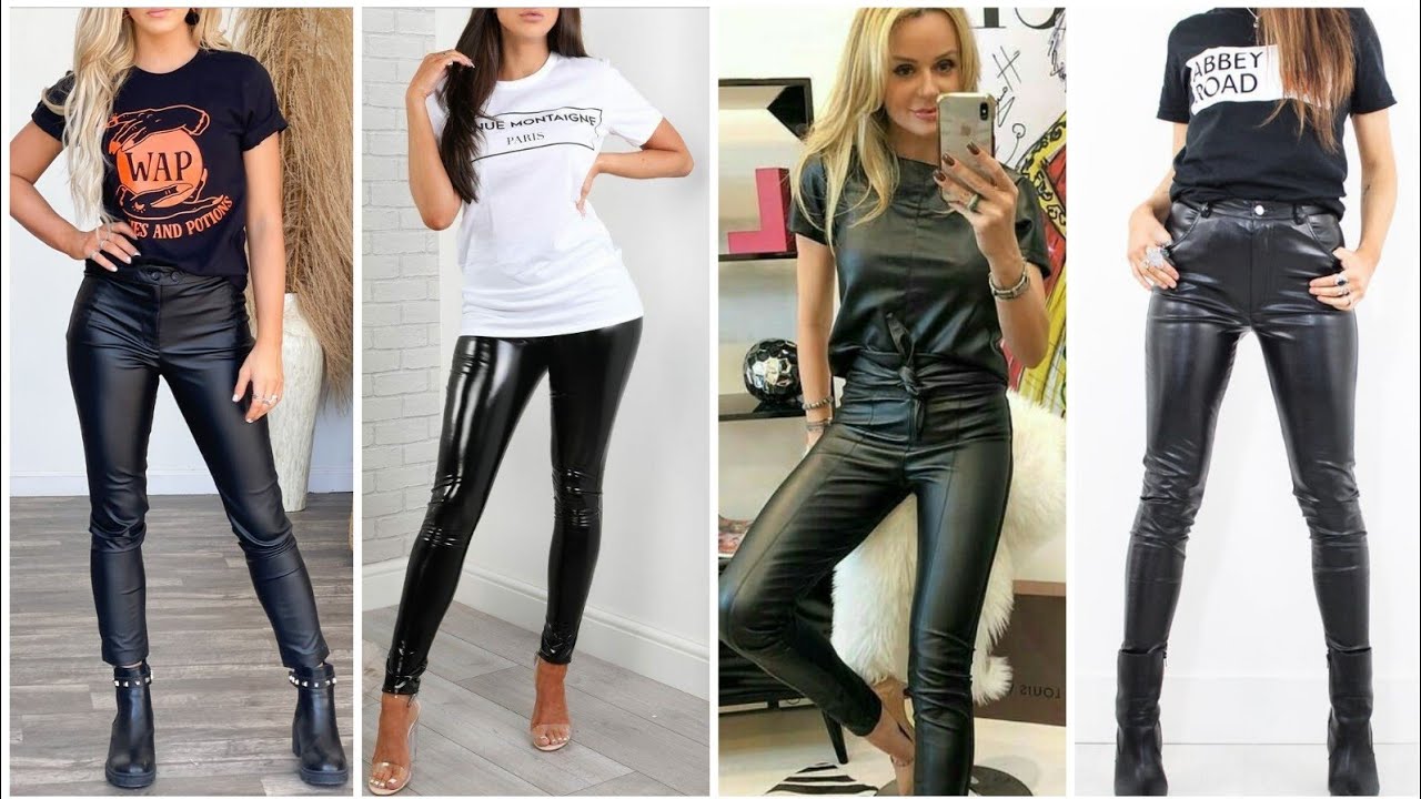 very pretty beautiful leather pants lagging outfit ideas//lagging ...