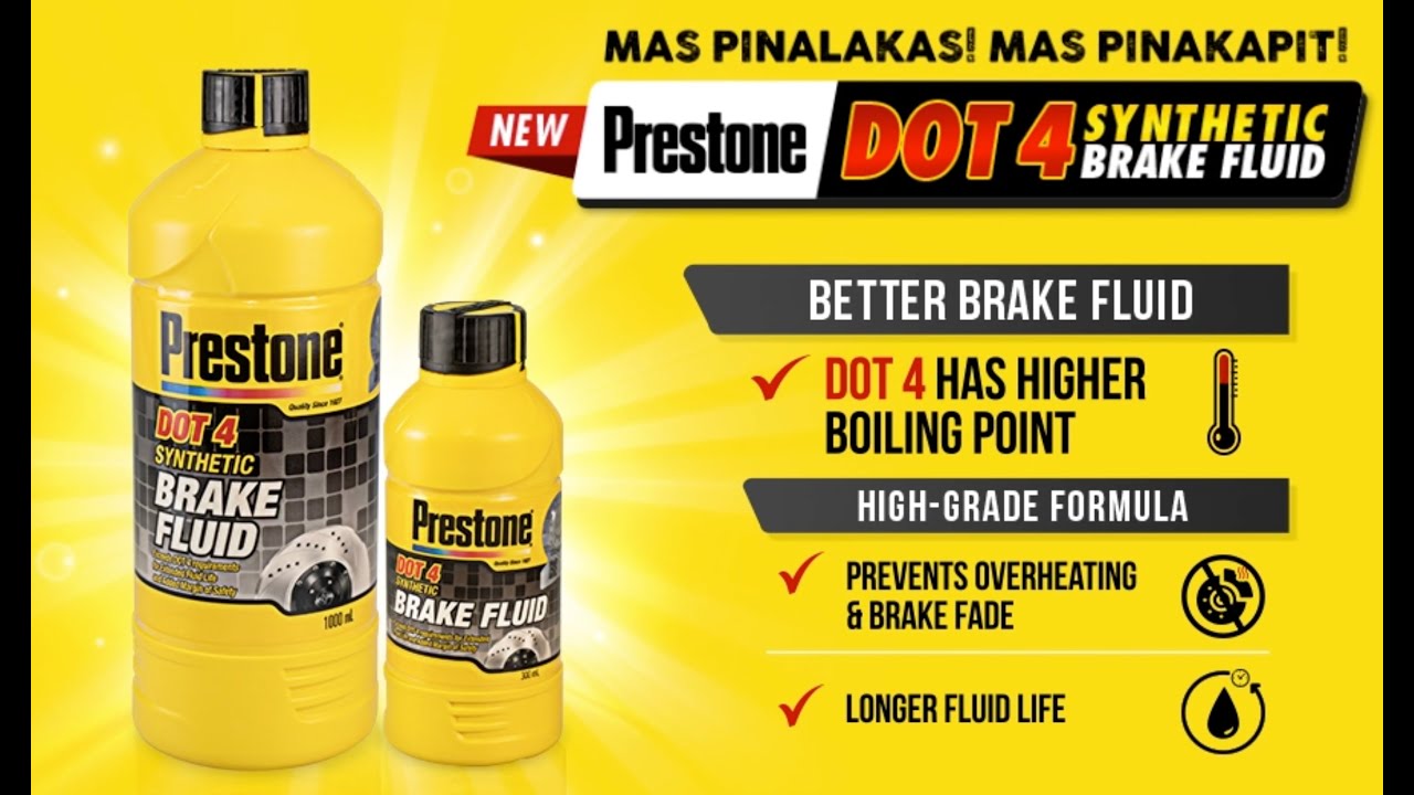 Prestone DOT-4 Brake Fluid - YouTube