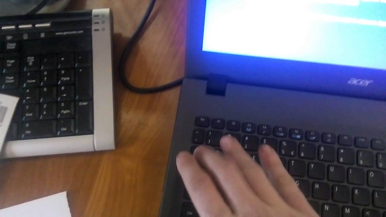 Acer Aspire E5 573G Windows 8 setup tutorial - YouTube