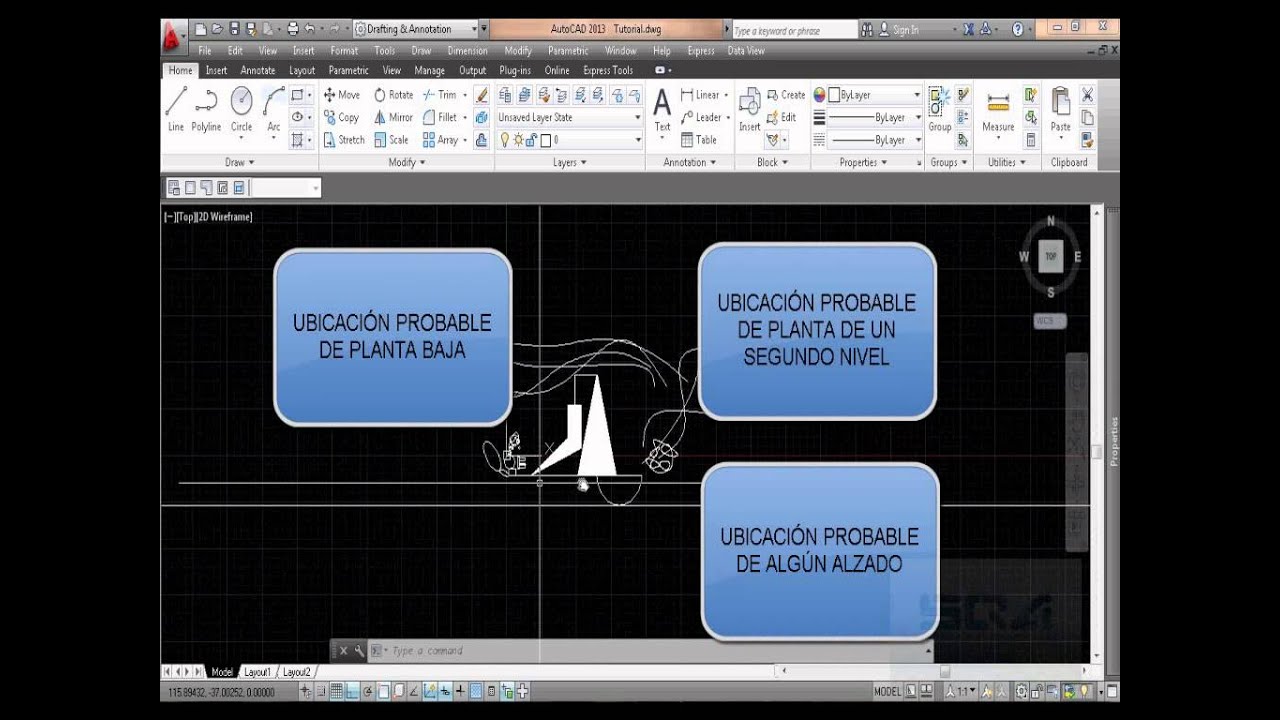 Iniciando Autocad basico 46 - Comando LINEA DE CONSTRUCCIÓN ...