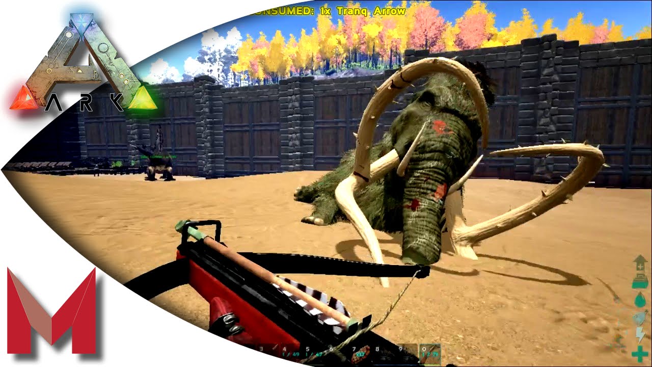 ARK Survival Evolved: Taming a Mammoth for the Paint Shop! S2E107 ...