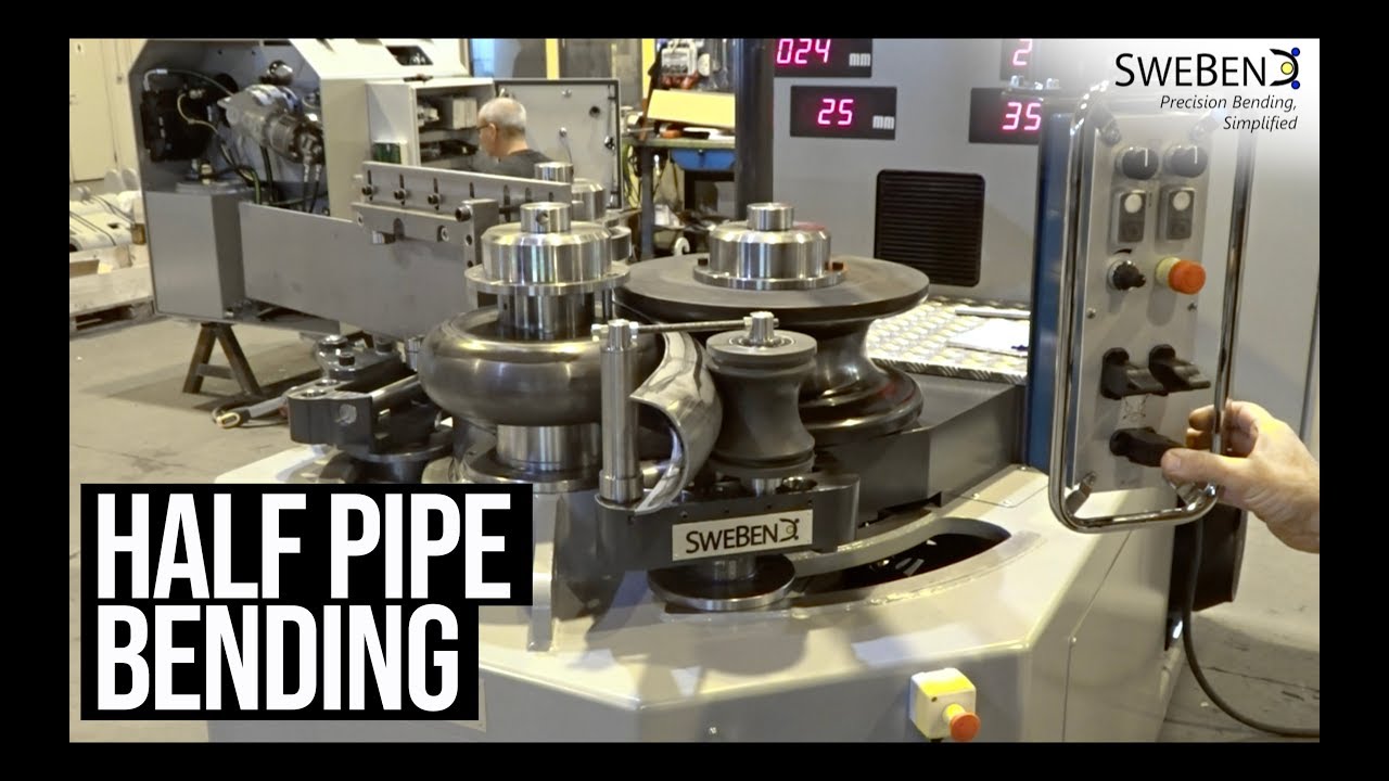 Half Pipe Bending - Metal Processing for Industry [Plate Bending] - YouTube