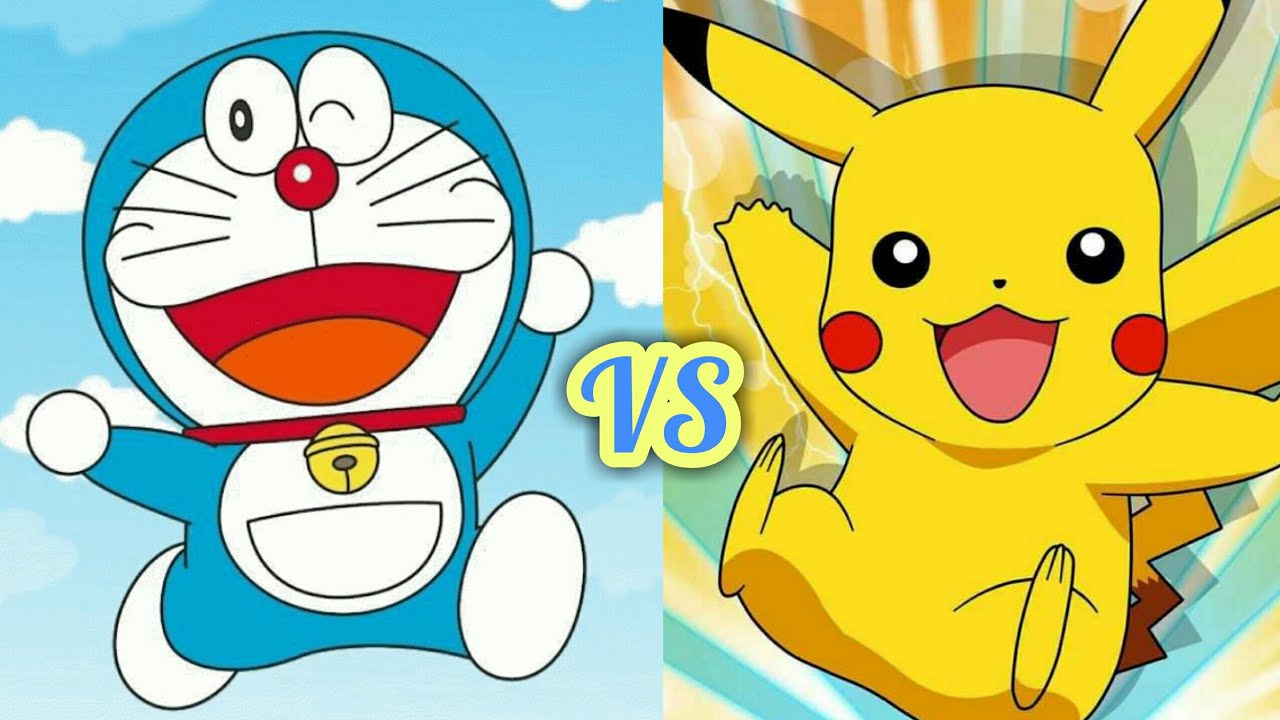 Doraemon VS Pikachu•~#viral #trending - YouTube