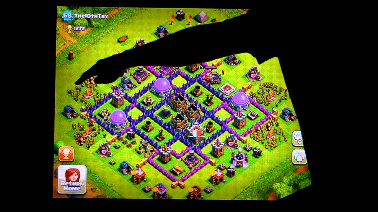 Clash of Clans Daddy's first base review video - YouTube