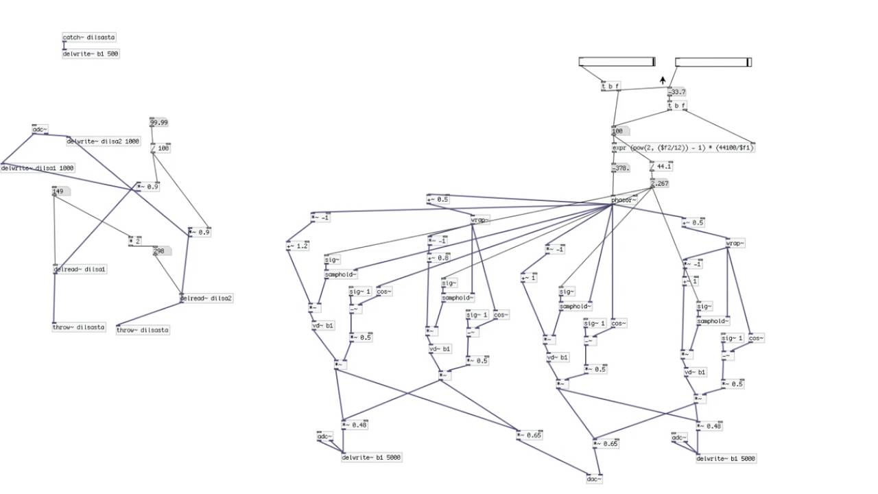 Rough granular delay in pure data - YouTube