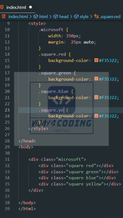 Microsoft Logo Using Html And Css 😎💻 Shorts Like Subscribe Share Coding Programming Js