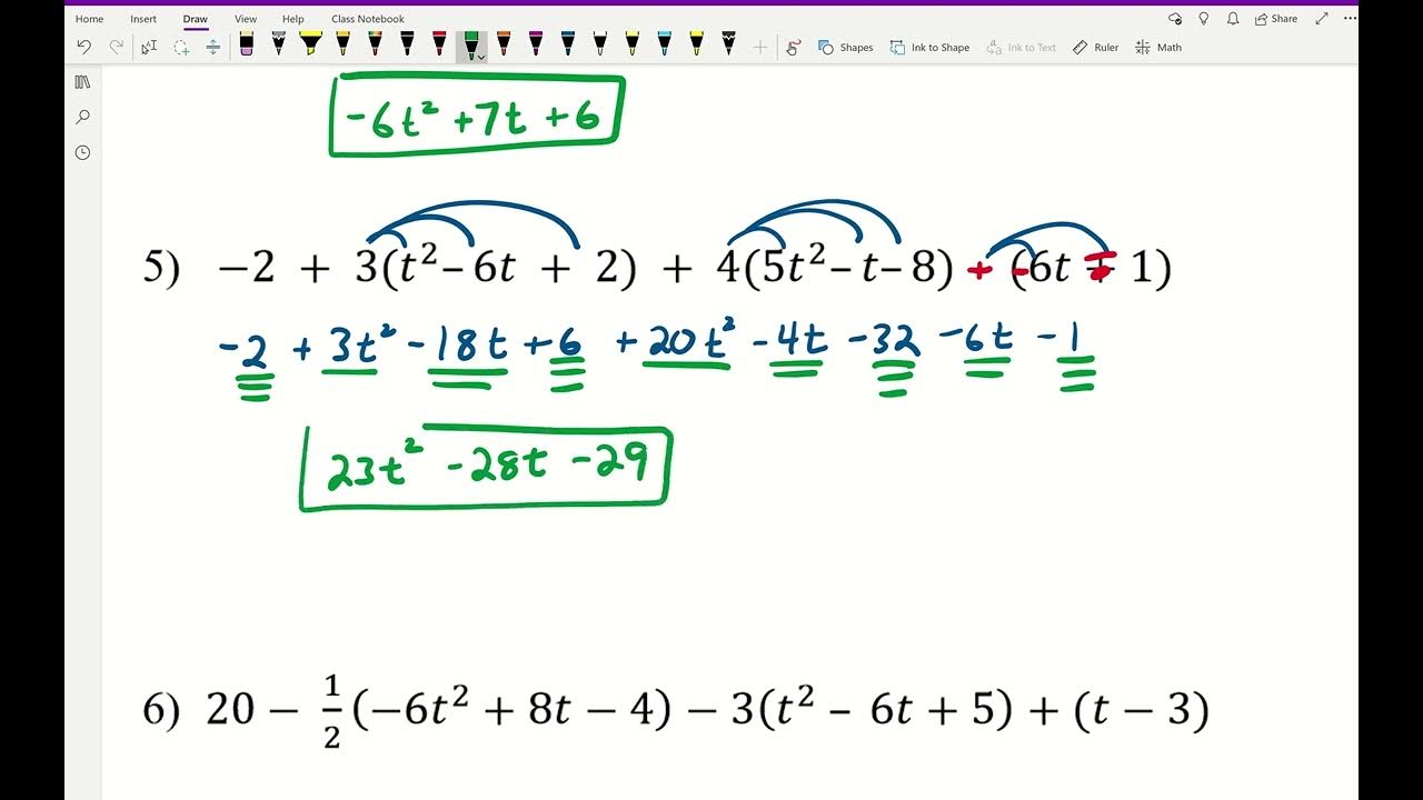 6 1 Notes Adding, Subtracting, Multiplying Polynomials - YouTube