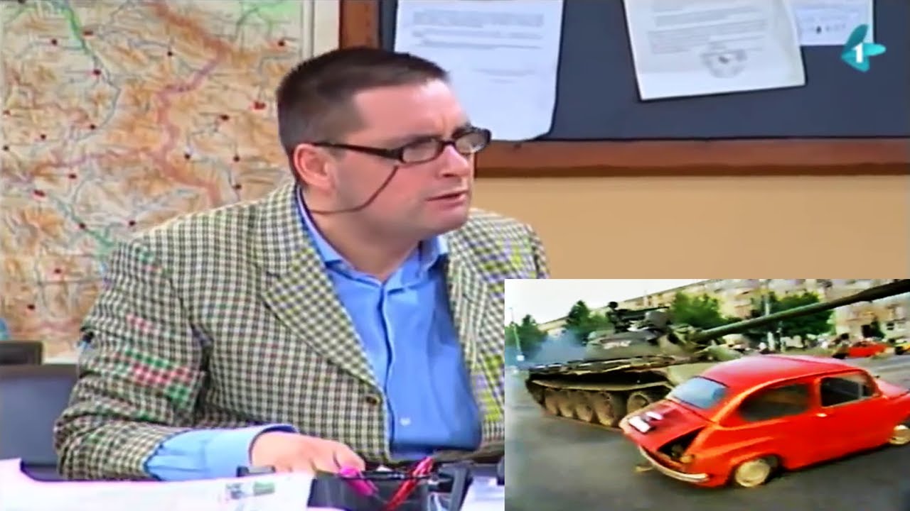 Drzavni posao Mic se baba - JNA tenkovi u Osijeku 91 gaze ficu - YouTube