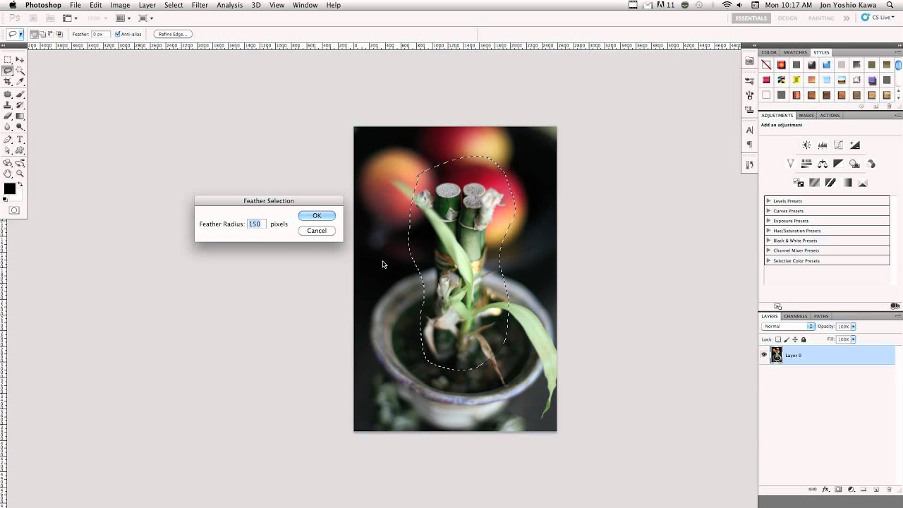Soft-Edge Vignette Technique - YouTube