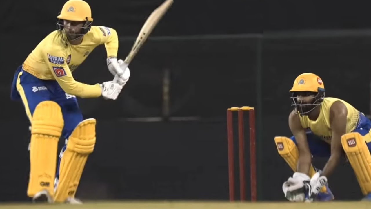 Devon Conway Fifty in 16 Balls | CSK Practice Match Today | Devon ...