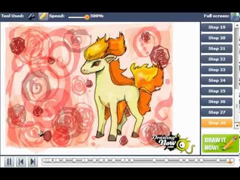 How to draw Ponyta from Pokmon - YouTube