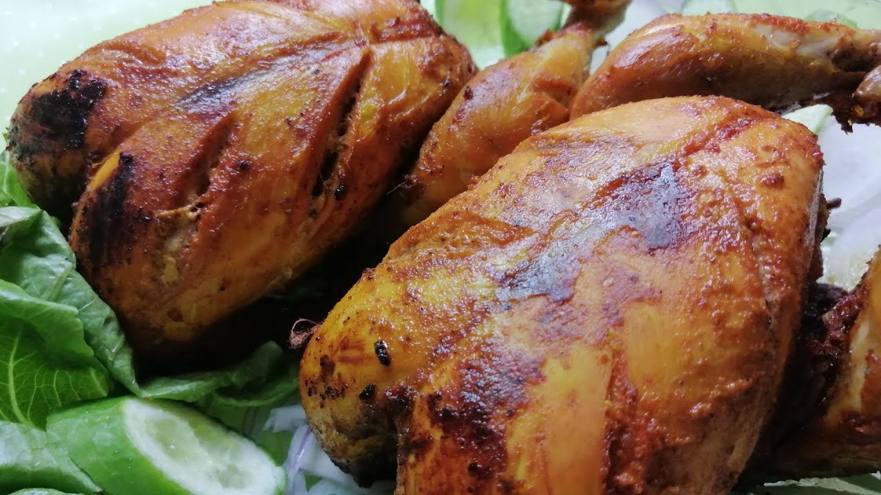 Easy Homemade Chicken Chargha Recipe | Chicken Fry | Spicy Chicken ...