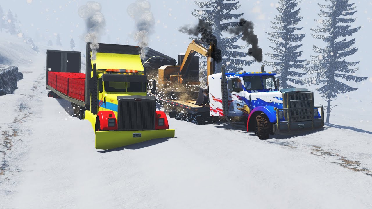Cars vs Snow Pit #1 | BeamNG DRIVE - YouTube