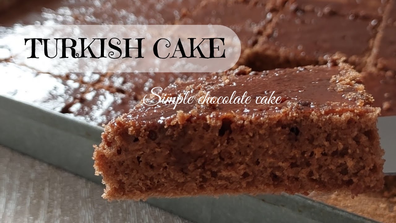 Turkish chocolate cake (islak kek) - YouTube