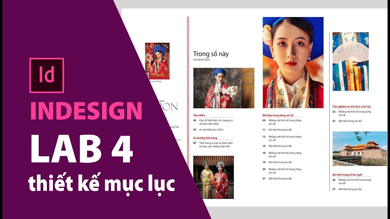 Hướng dẫn tạo mục lục Indesign Lab 4 FPOLY - YouTube