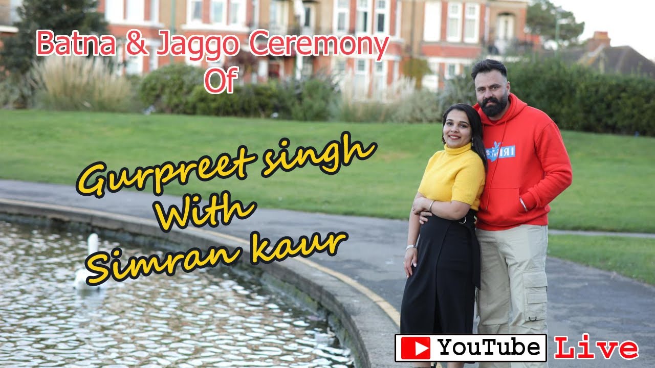 Batna & Jaggo Ceremony Of Gurpreet Singh With Simran Kaur - YouTube