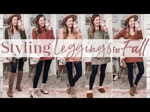STYLING LEGGINGS FOR FALL!! Walmart, Target, Old Navy and more!!