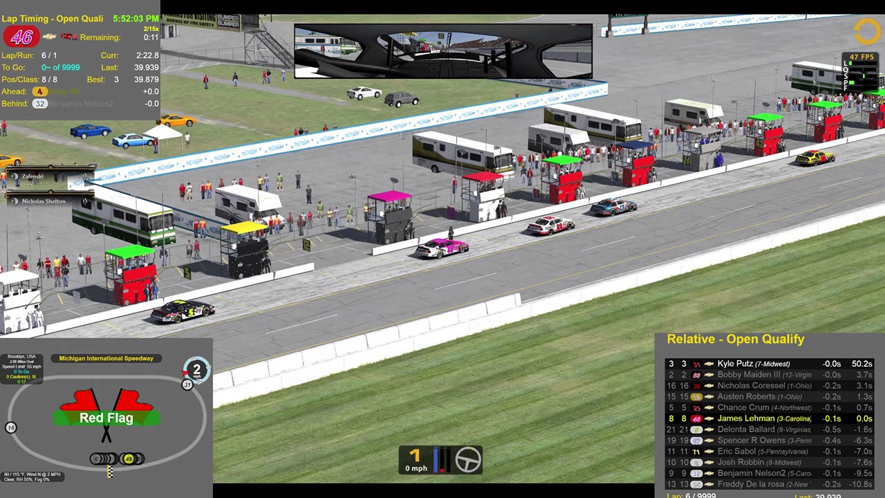Sim Racing Authority Michigan race - YouTube