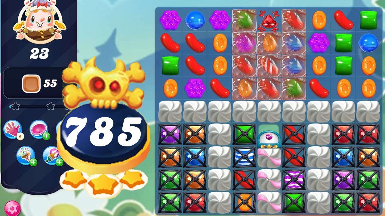 Candy Crush Saga Level 785 || Nightmarishly Hard Level || No Boosters ...