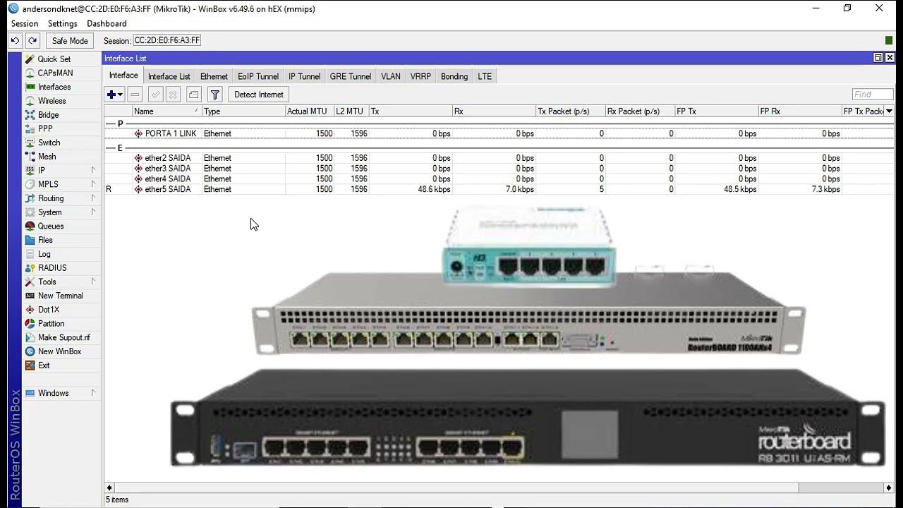 CONFIGURAÇÃO MIKROTIK CONTROLE DE BANDA PARA CADA INTERFACE DA RB - YouTube