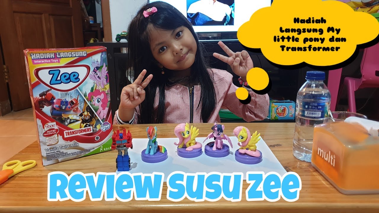 Review Susu Zee Berhadiah Figure My little pony dan Robot Transformer ...