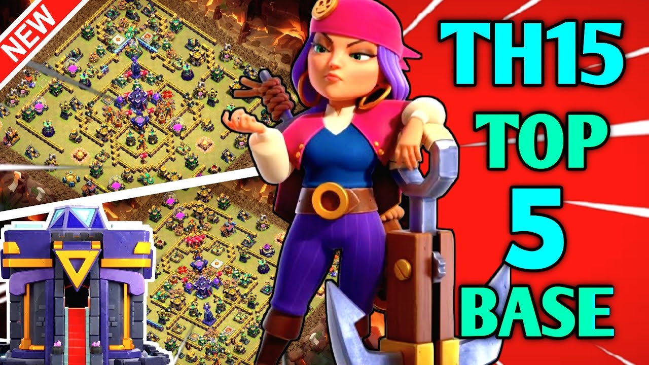 TH15 Top 5 New War Bases | Anti 3 Star Base | With Link | After Update ...