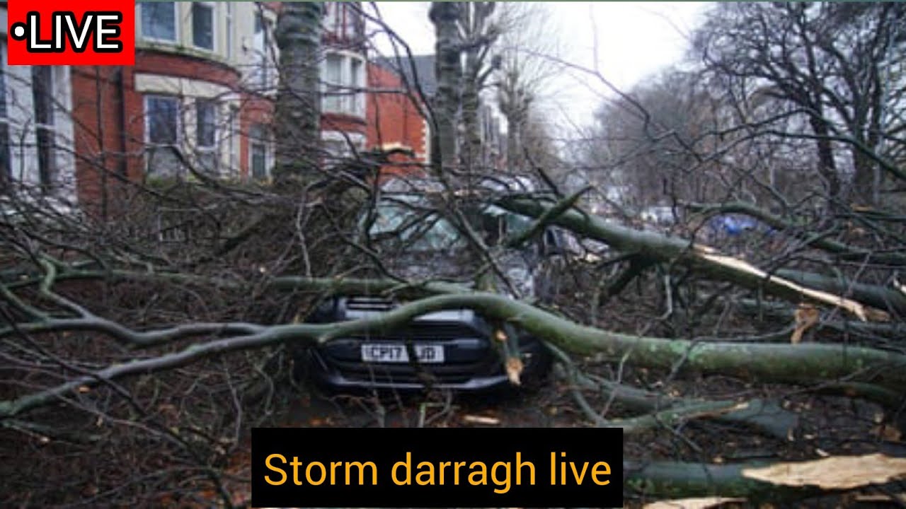 Storm Darragh Storm darragh live: rare red weather warning issued ...