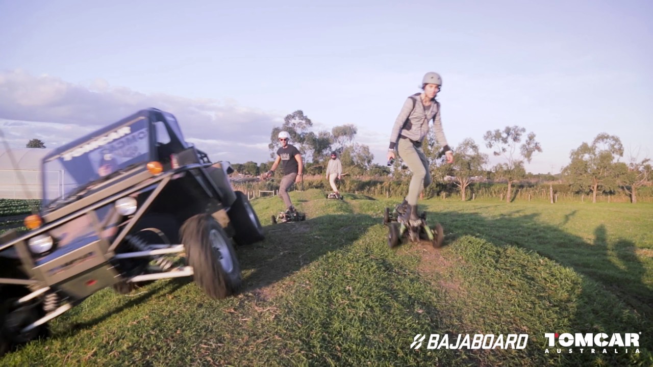 ATVs at play BajaBoard + TomCar - YouTube