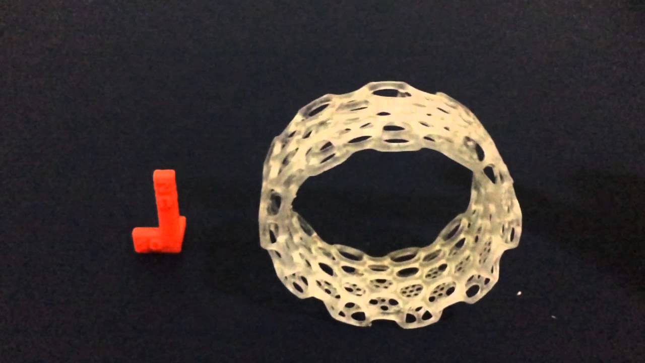 Flexible material for SLA 3D Printer - YouTube
