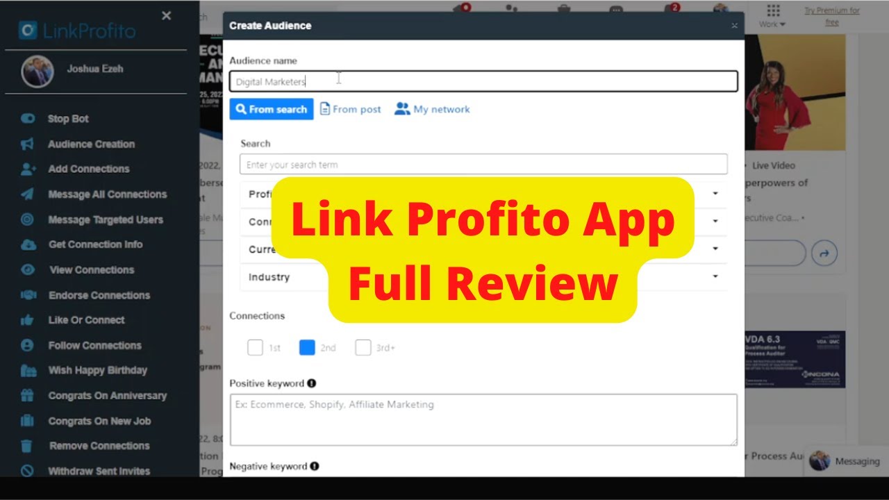 GET UNLIMITED SALES AND LEADS FROM LINKEDIN - LINK PROFITO APP FULL ...