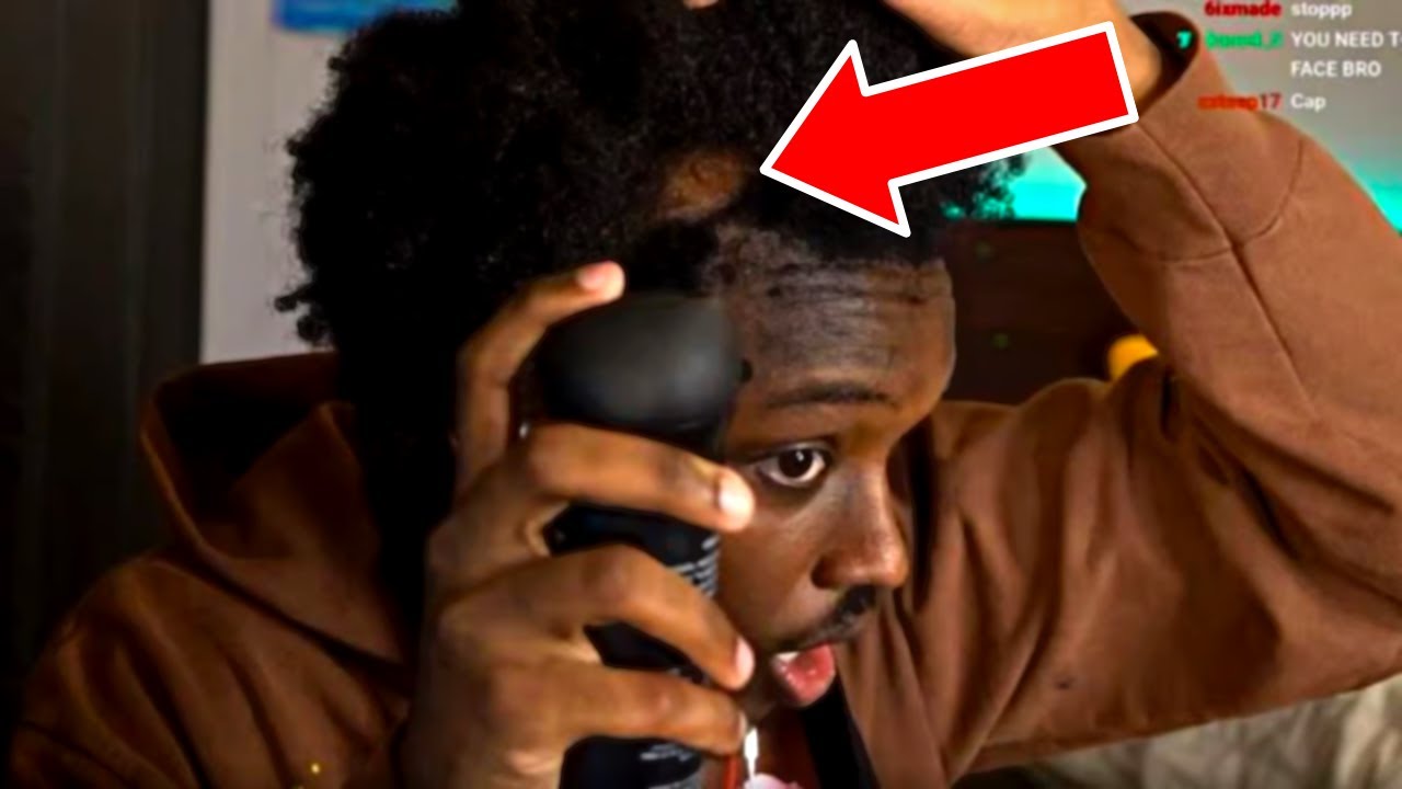 Twitch Streamer Finds Bald Spot Mid-Broadcast - YouTube