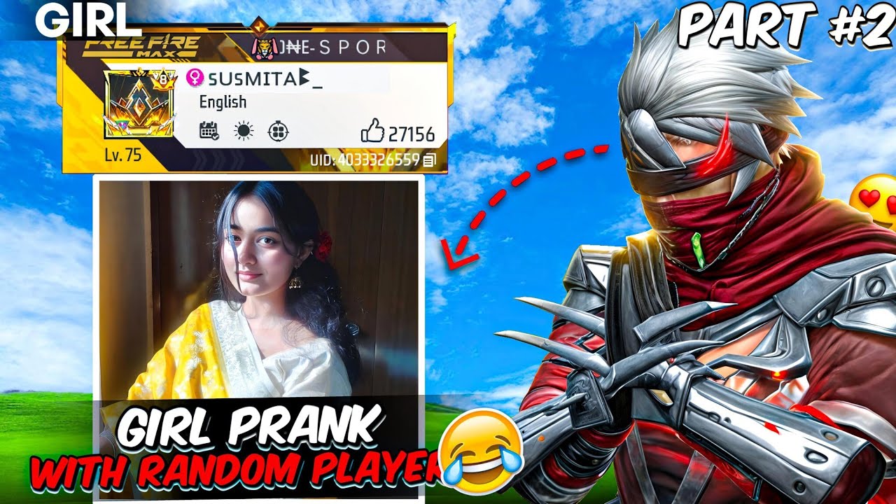 I converted my ID in GIRL 👰🏼 ID to prank 🤣 random players | Part -2 ...