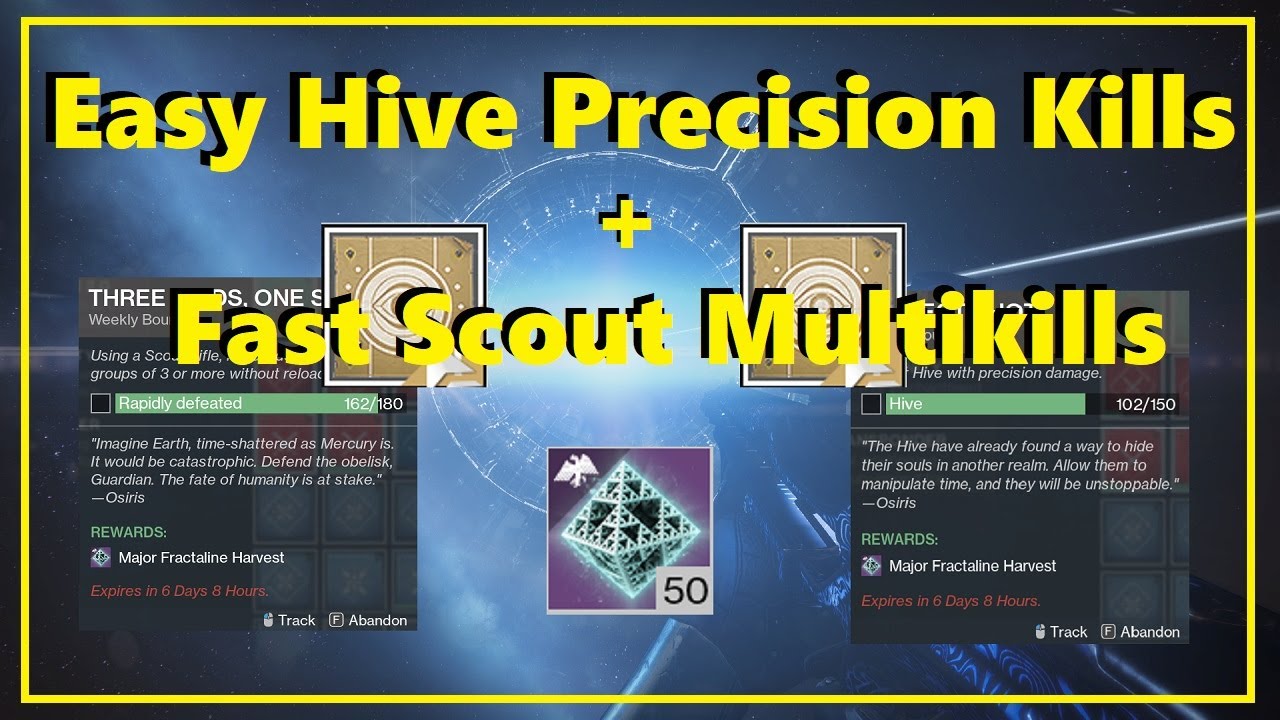 Destiny 2: Easy Hive Precision Kills + Scout Multi Kills | Fast Obelisk Bounties - YouTube