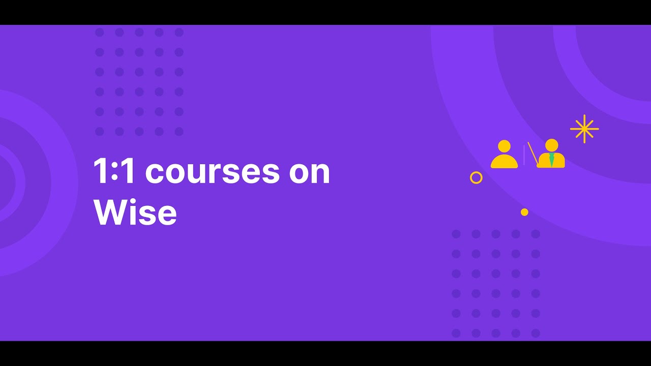 How to use One to One courses on Wise? - YouTube