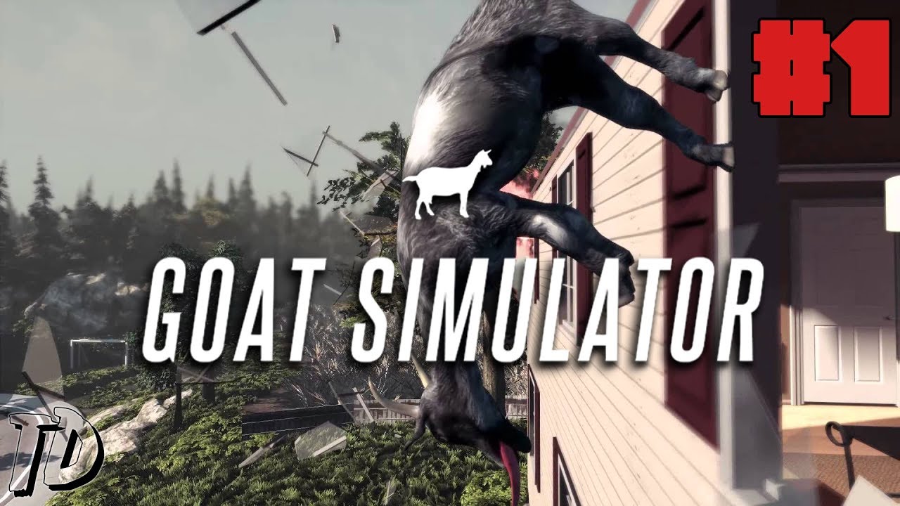 *LUNATIC GOAT TERRORIST ATTACKS* | Goat Simulator [#1] (ft. Roshan ...