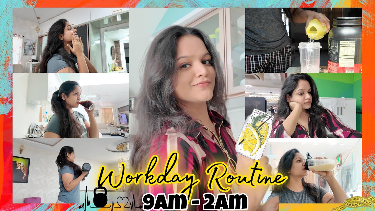 MY WORKDAY ROUTINE || 10k steps, Diet, Workouts during NIGHT SHIFT??😱 ...