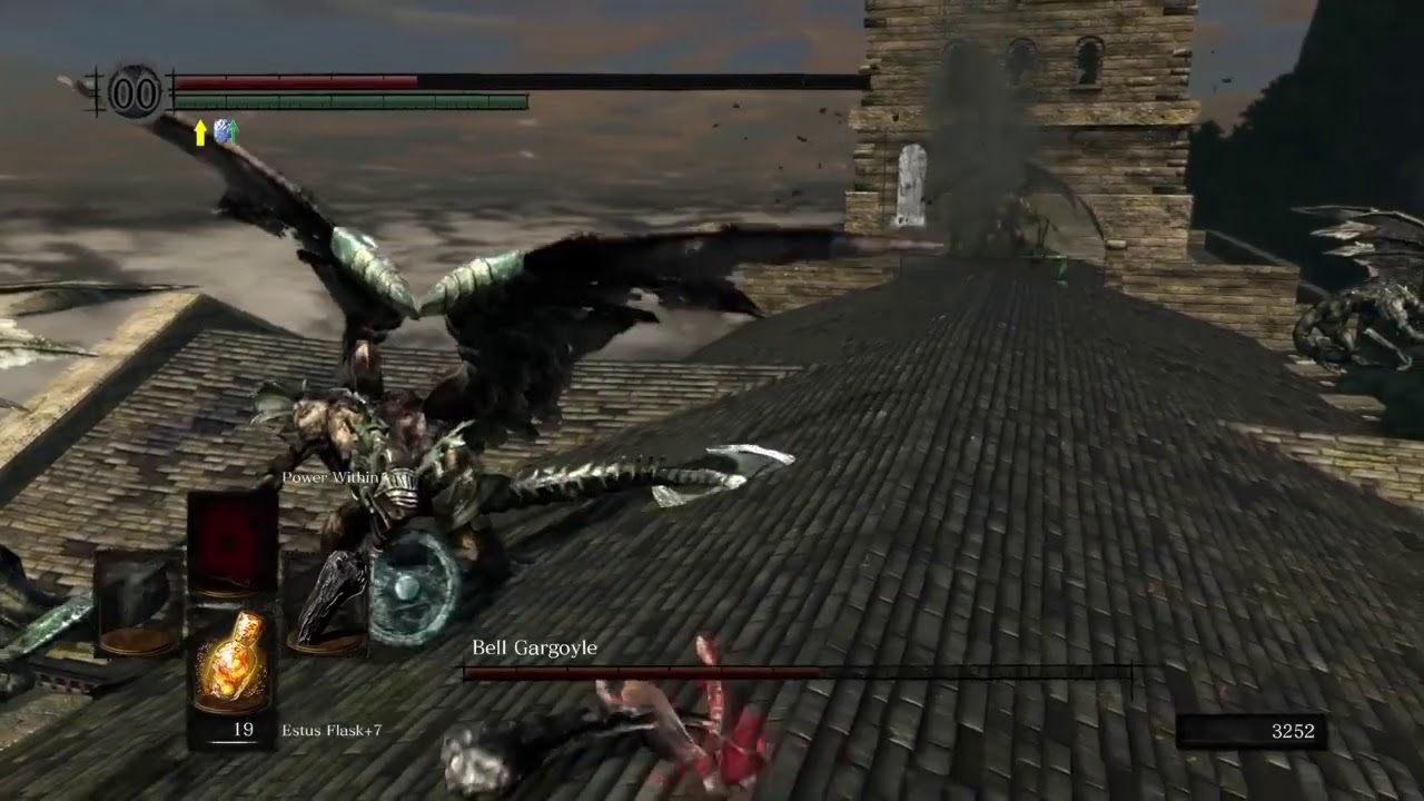 Dark souls remastered boss fight (Bell Gargoyle) - YouTube