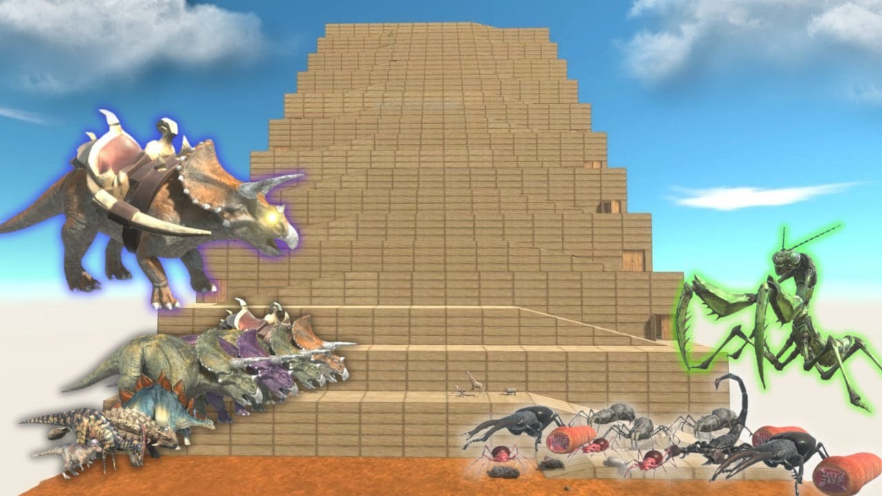 Escape From Alien Triceratops Team - Last Survivor - Animal Revolt ...
