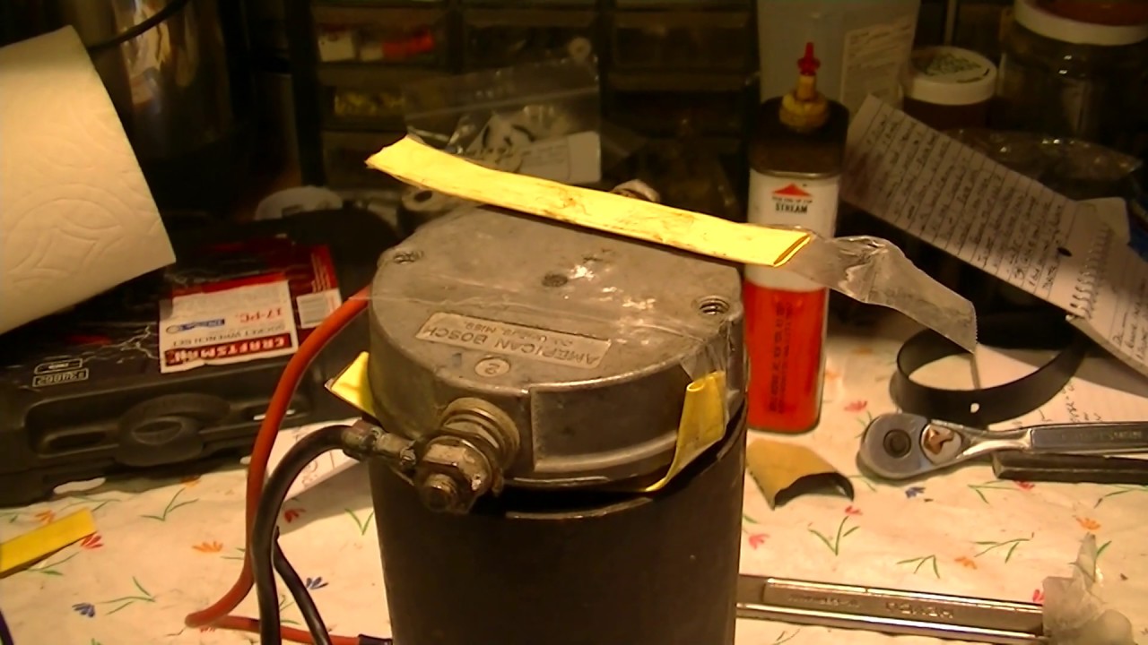 Permanent Magnet Bosch motor # 4 brush assembly Installation - YouTube