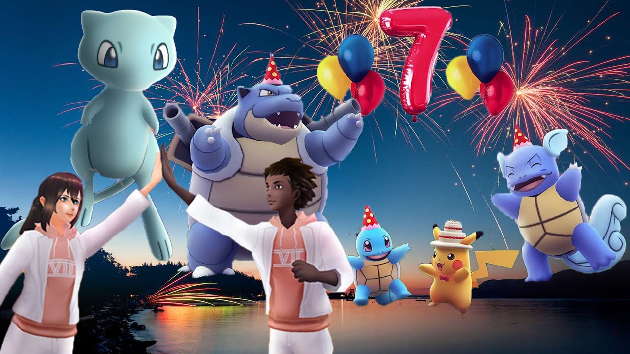 《Pokémon GO》7週年紀念日 色違夢幻長期調查｜7th Anniversary Party event｜Shiny Mew ...