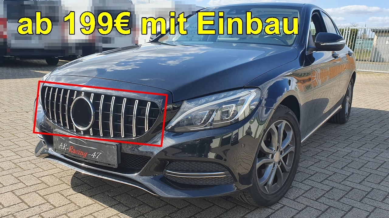 Mercedes C-Klasse W205 Limo Standard | Kühlergrill mit Einbau 199 ...