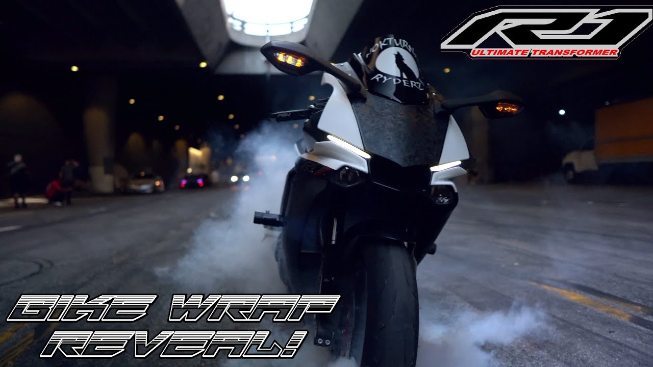 INSANE!! YAMAHA R1 CUSTOM WRAP REVEAL! 🔥 (VLOG IN LA) - YouTube