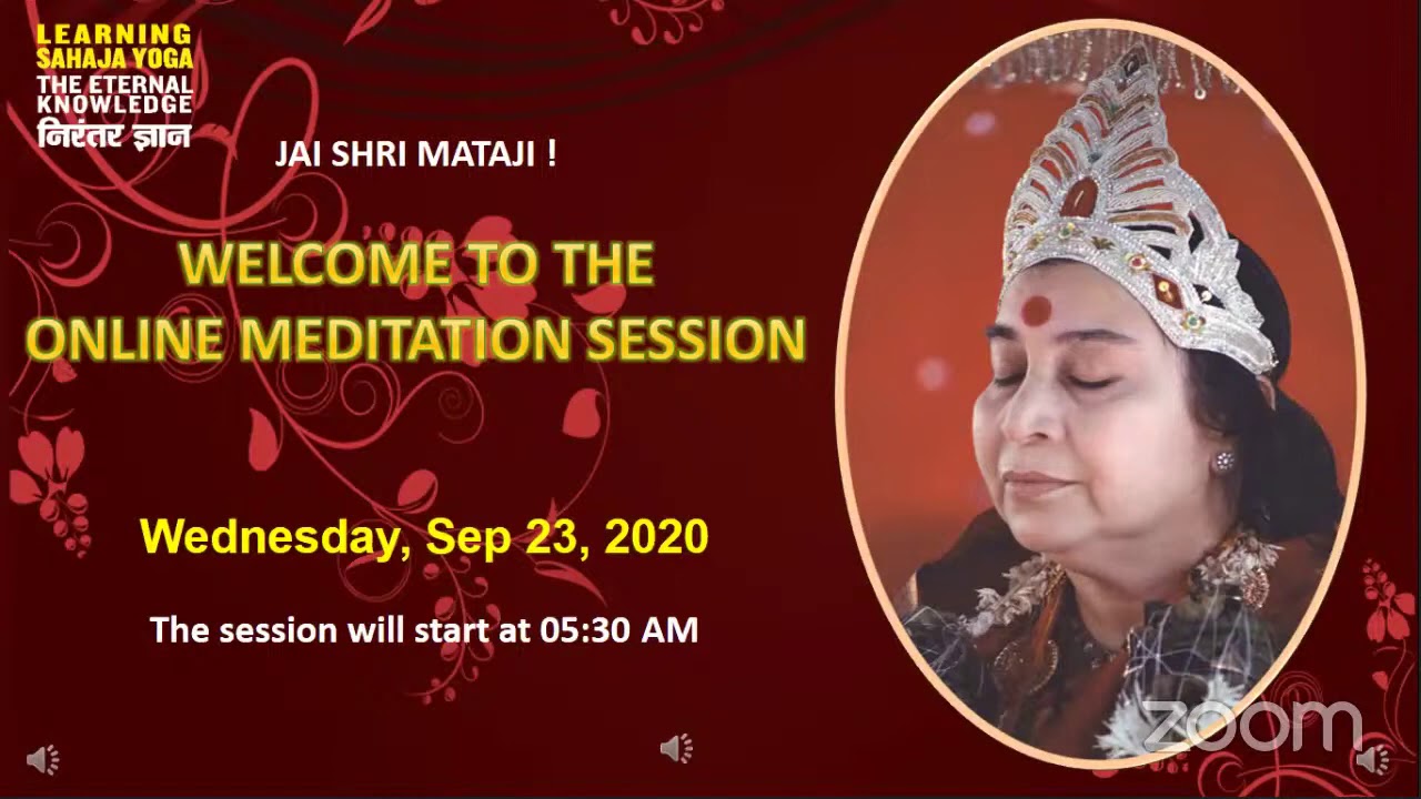 Sep 23, 2020 Morning Meditation Sahaja Yoga The Eternal Knowledge - YouTube
