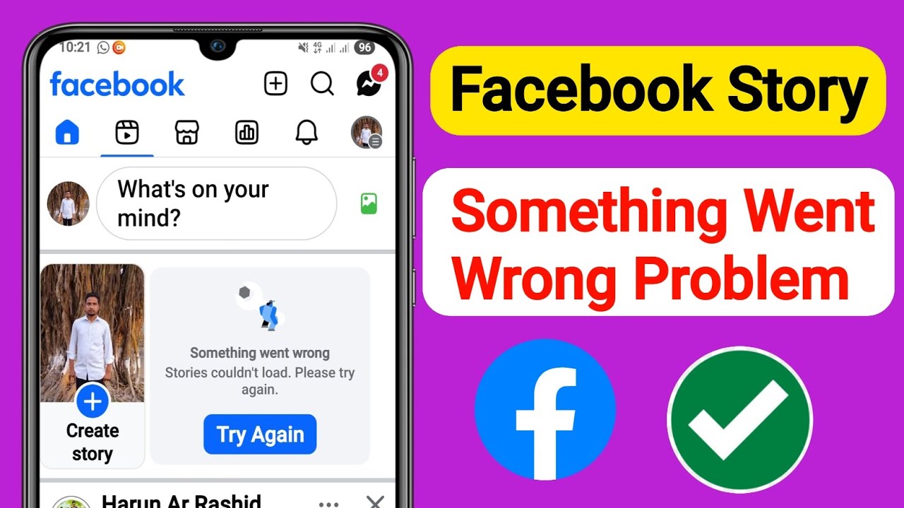Facebook Story Something Went Wrong Problem |Facebook Stories couldn't ...