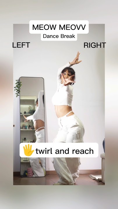 MEOW - MEOVV Dance Break Mirrored Tutorial #meovv #meow #moewdancebreak #meovvdancebreak - YouTube