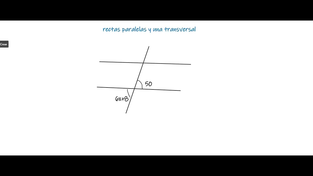Rectas paralelas y una transversal (PARTE 2) - YouTube