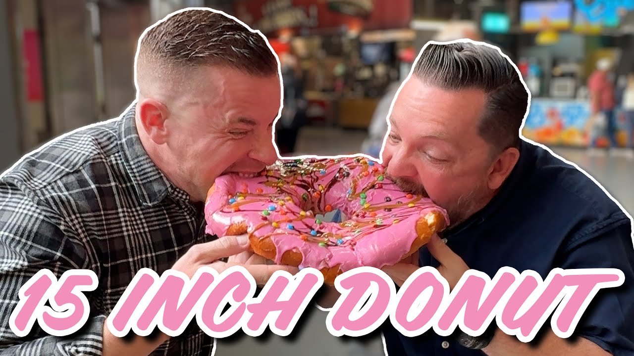 Can The Guys Finish This EPIC Donut? | Donut Review - YouTube